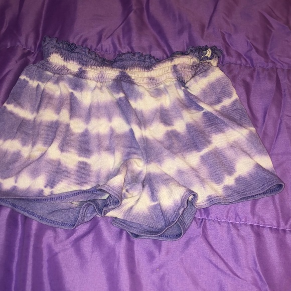 Justice | Bottoms | Scrunched Purple And White Tye Dye Justice Shorts ...